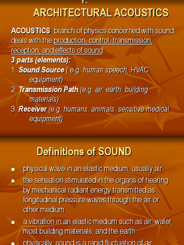 Understanding Architectural Acoustics | PDF | Sound | Frequency