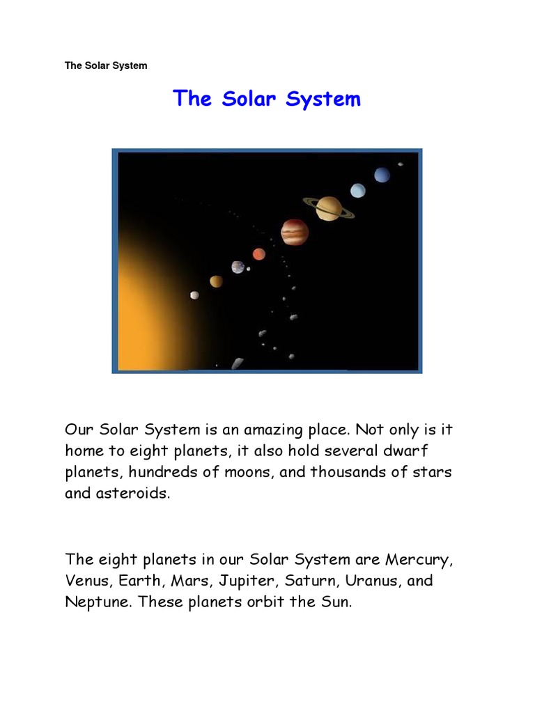 Fun Facts About Solar System | PDF | Planets | Saturn