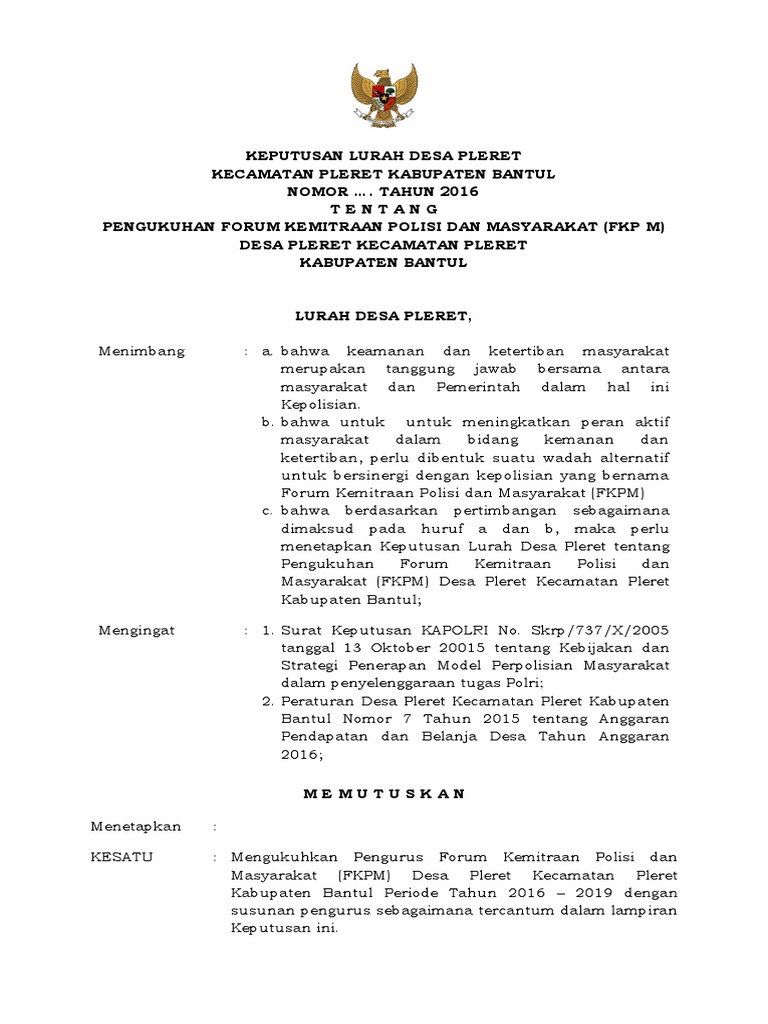 SK FKPM - Jadi PDF | PDF