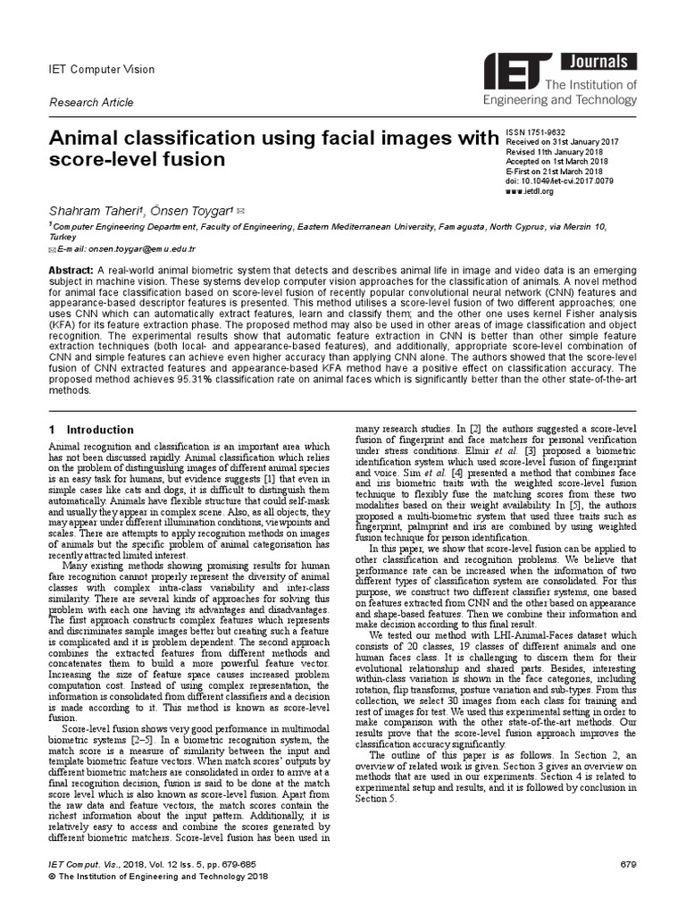 Facial Recognition PDF | PDF | Biometrics | Computer Vision
