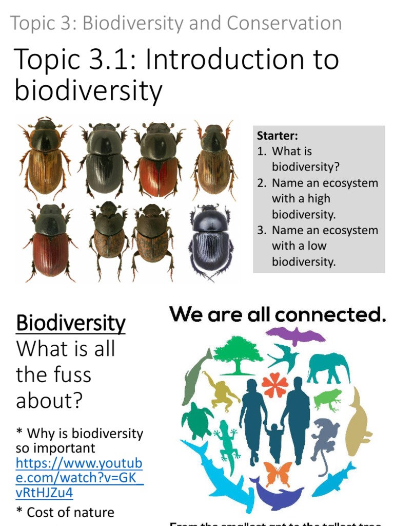 Understanding Biodiversity: An Introduction to Key Concepts and Issues ...