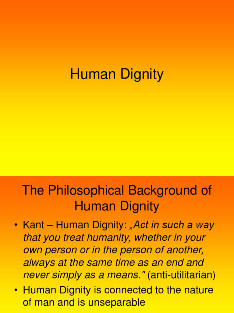 Human Dignity | PDF