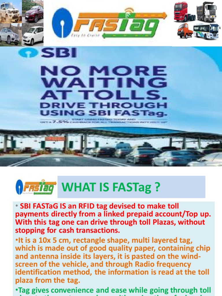 FASTAG PPT | Debit Card | Toll Road