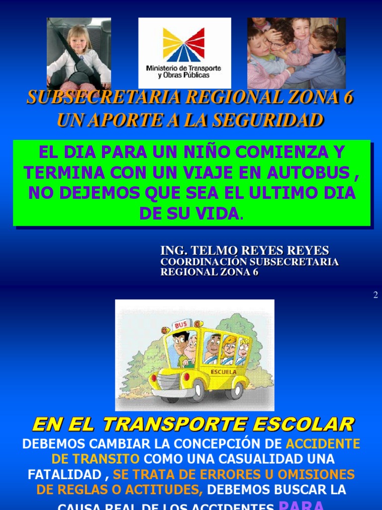 El Transporte Escolar Principal 16 Abr | PDF | Transporte | Autobús