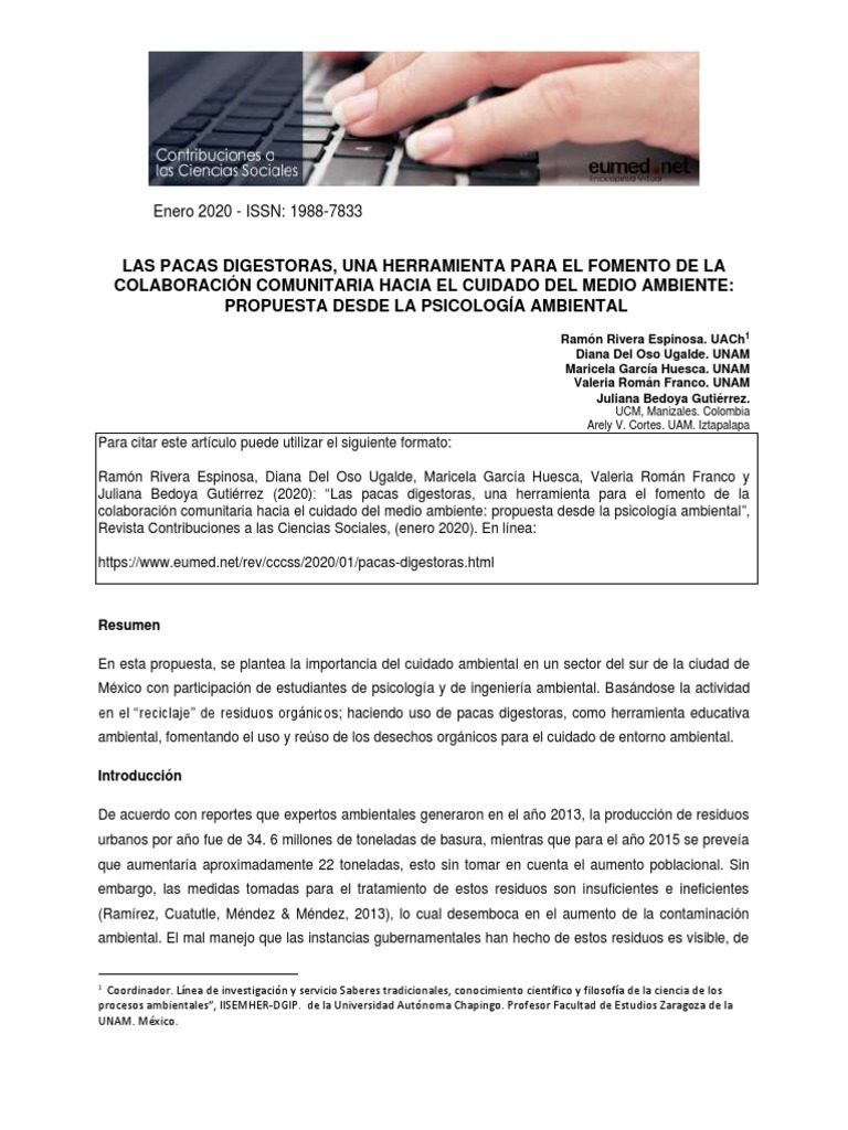 Pacas Digestoras | PDF | Comportamiento | Residuos