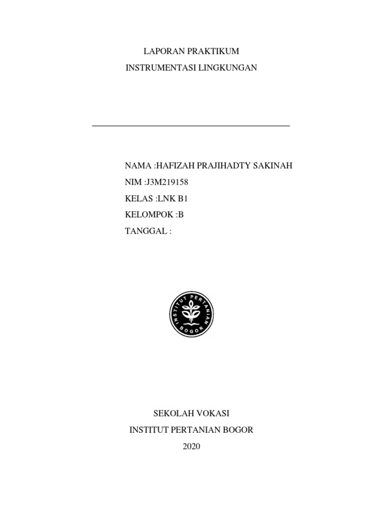 Laporan Praktikum Instrumentasi Lingkungan | PDF