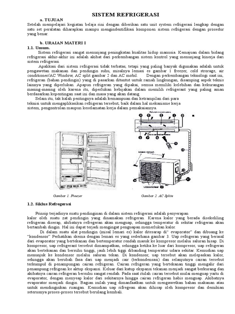 SISTEM REFRIGERASI | PDF