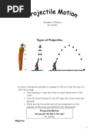 Projectile Motion Practice Questions | PDF | Projectiles | Acceleration
