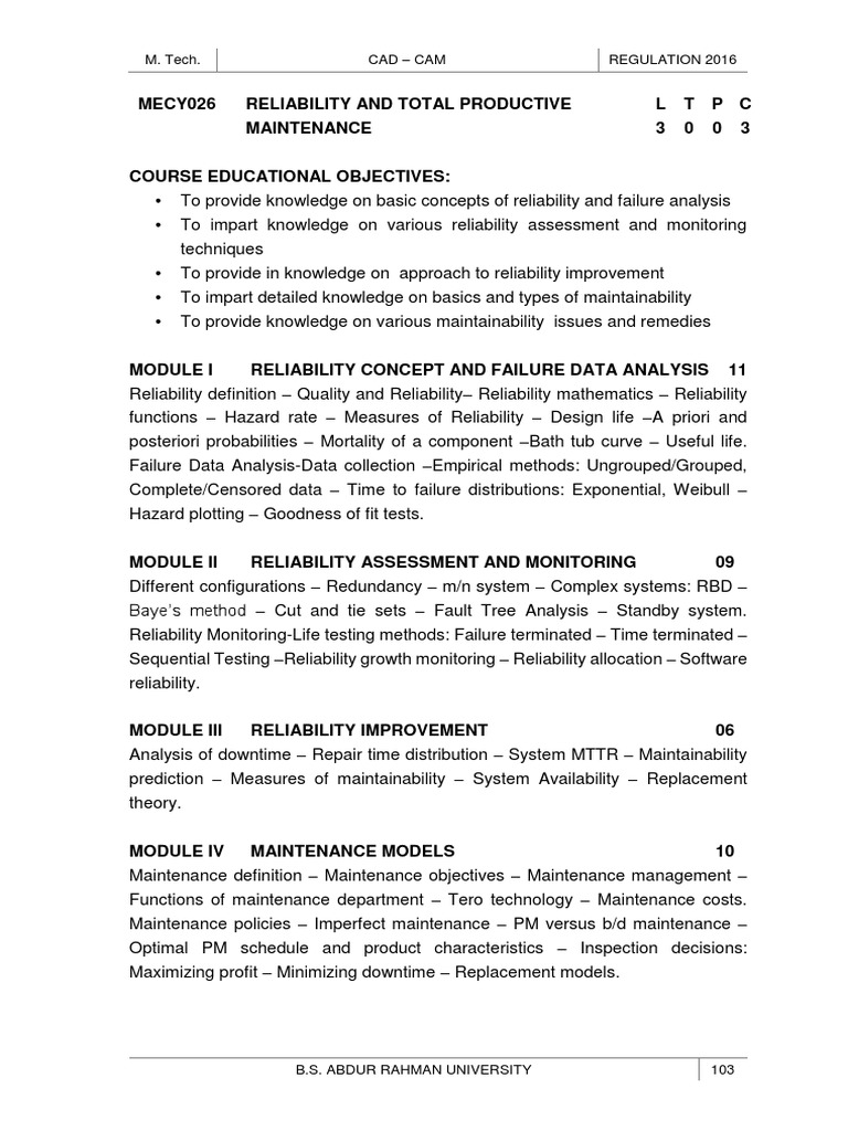 RTPM | PDF | Reliability Engineering | Systems Science