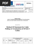 Method Statement For Cable Laying, Glanding and Termination | PDF ...