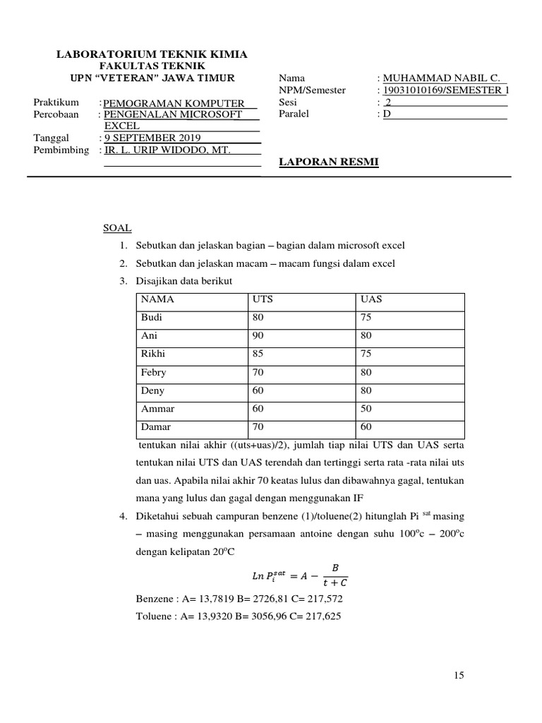 MUHAMMAD NABIL CHAMMADI - Lapres 2 | PDF