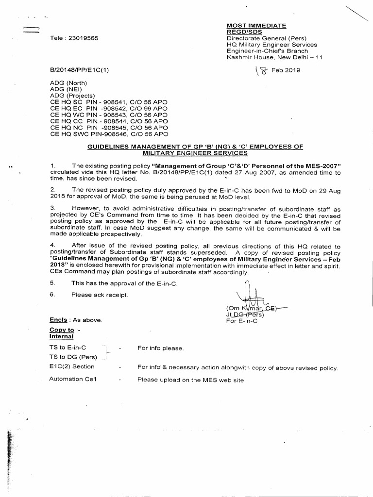 Mes Posting Policy | PDF