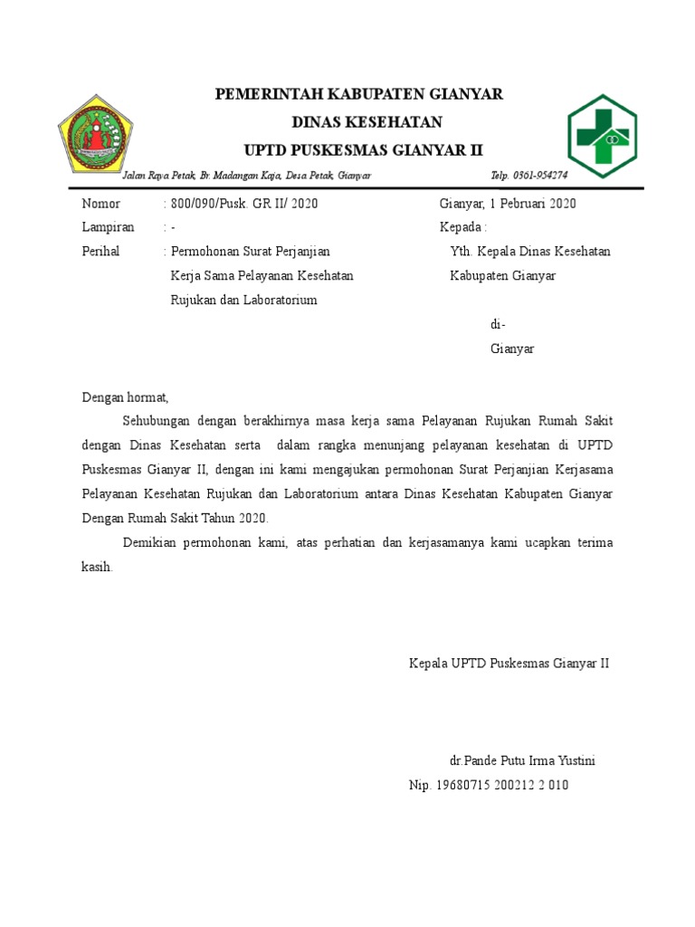 Surat Permohonan Pks Rujukan | PDF