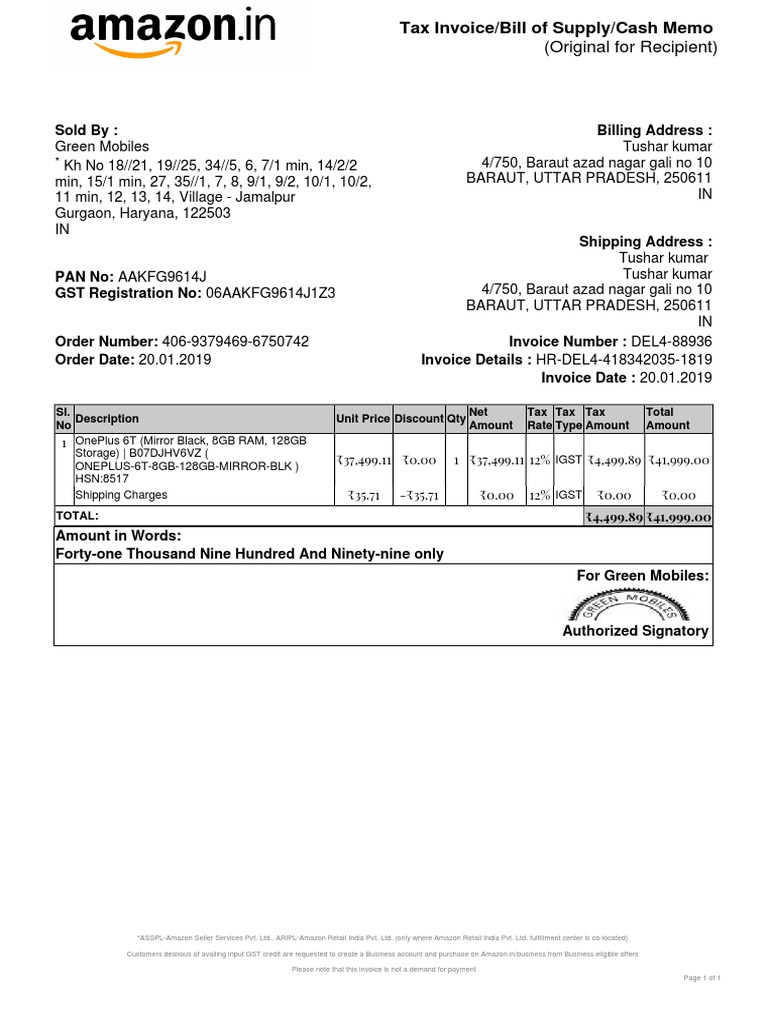 Invoice PDF | PDF | Invoice | Payments