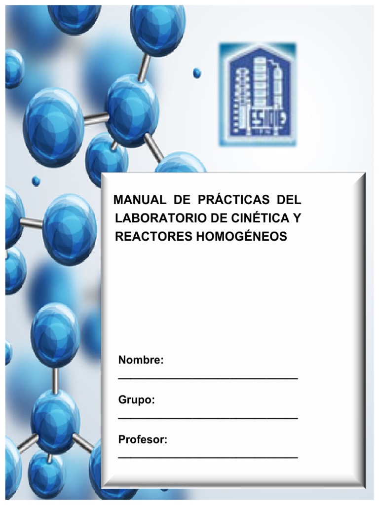 Manual 2020 Lab Reactores PDF | PDF | Reacciones químicas | Cinética química