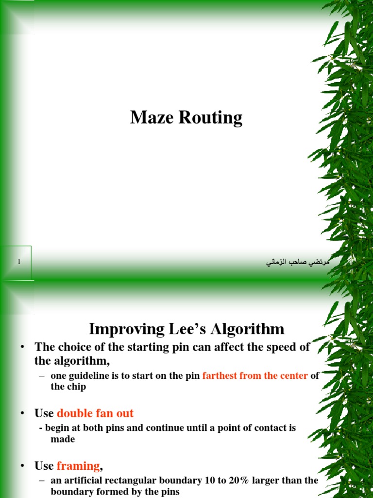 Extensions and Improvements to Lee's Maze Routing Algorithm for Multi-Terminal Nets | PDF ...