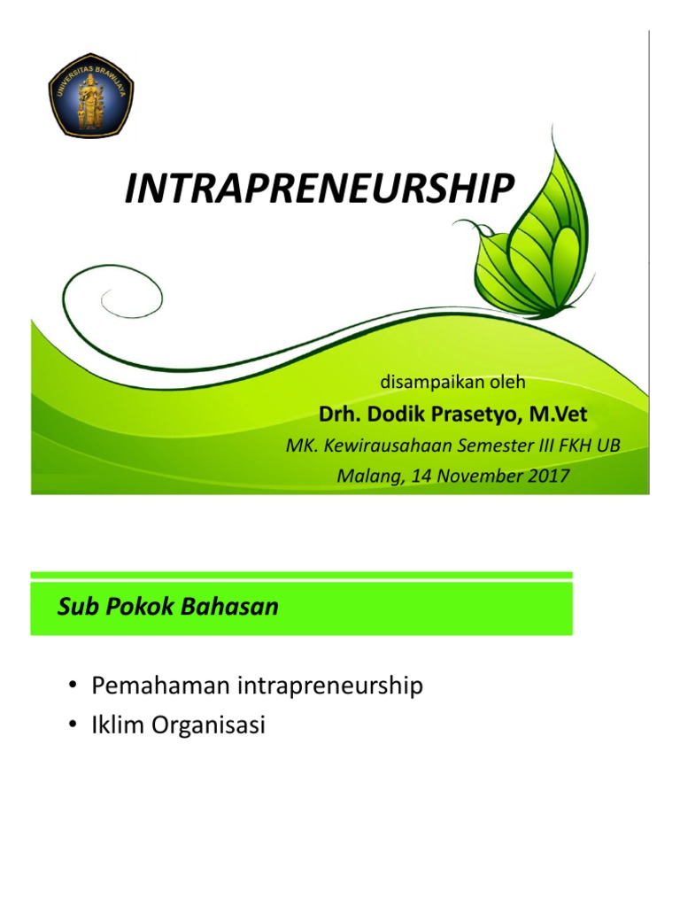 INTRAPRENEURSHIP | PDF