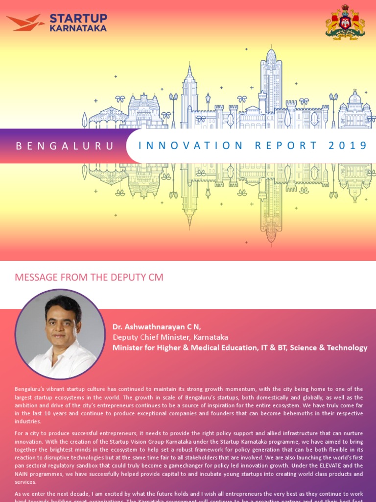 Banglore Innovation Report 2019 | PDF | Startup Company | Small ...