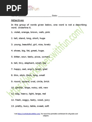 Describing Word Happy