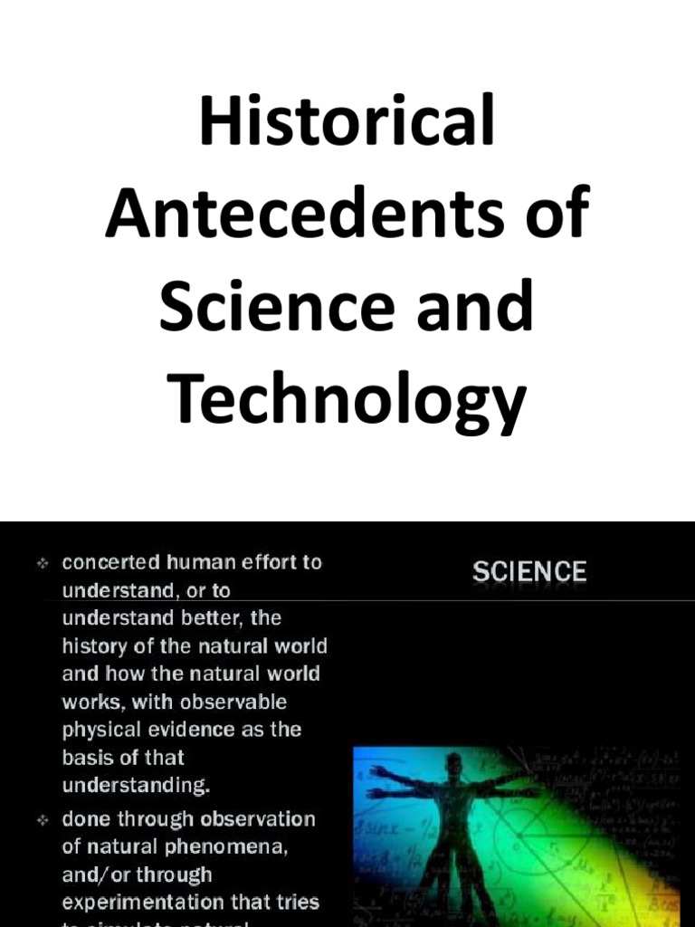 Historical Roots of Science & Technology | PDF