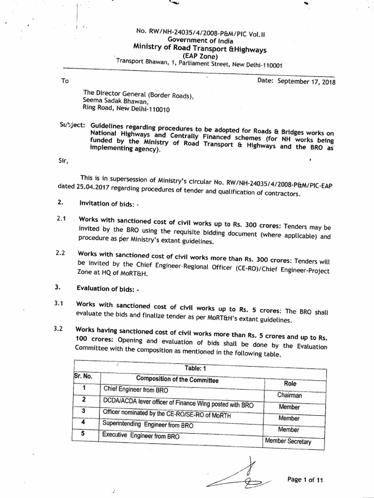 BRO Delegation of Power | PDF