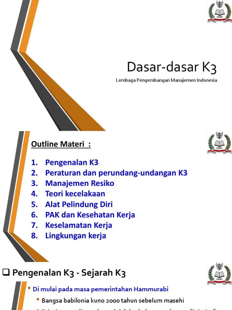 Dasar-Dasar K3 | PDF
