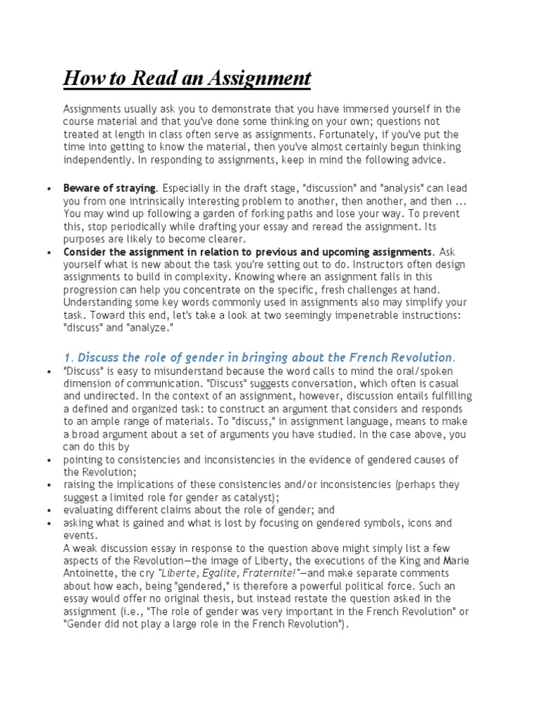 Navigating Assignments: A Guide to Understanding Prompts, Conducting ...