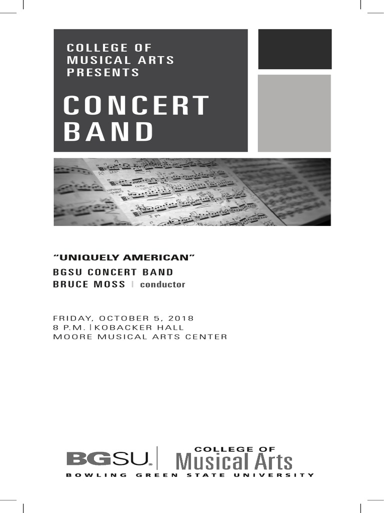 19MU8534 Concert Band | PDF | Woodwind Instruments | Classical Music