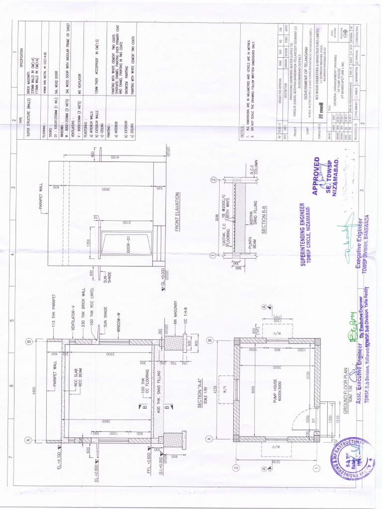 3mX 4m Security Room DWG | PDF