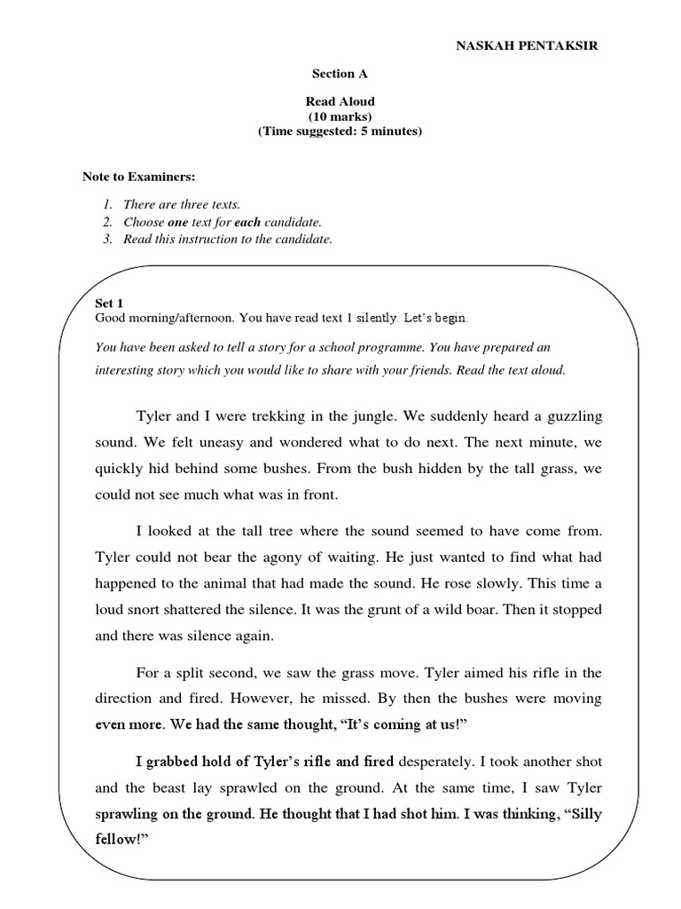 Speaking Test Form 2 | PDF