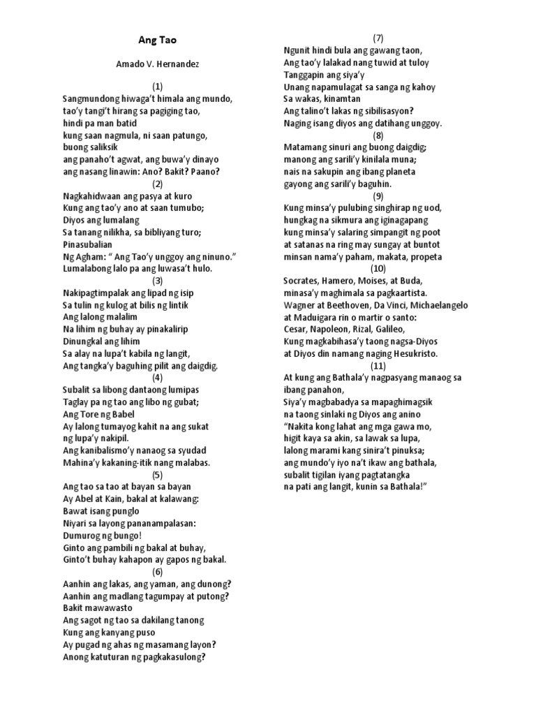 Ang Tao | PDF
