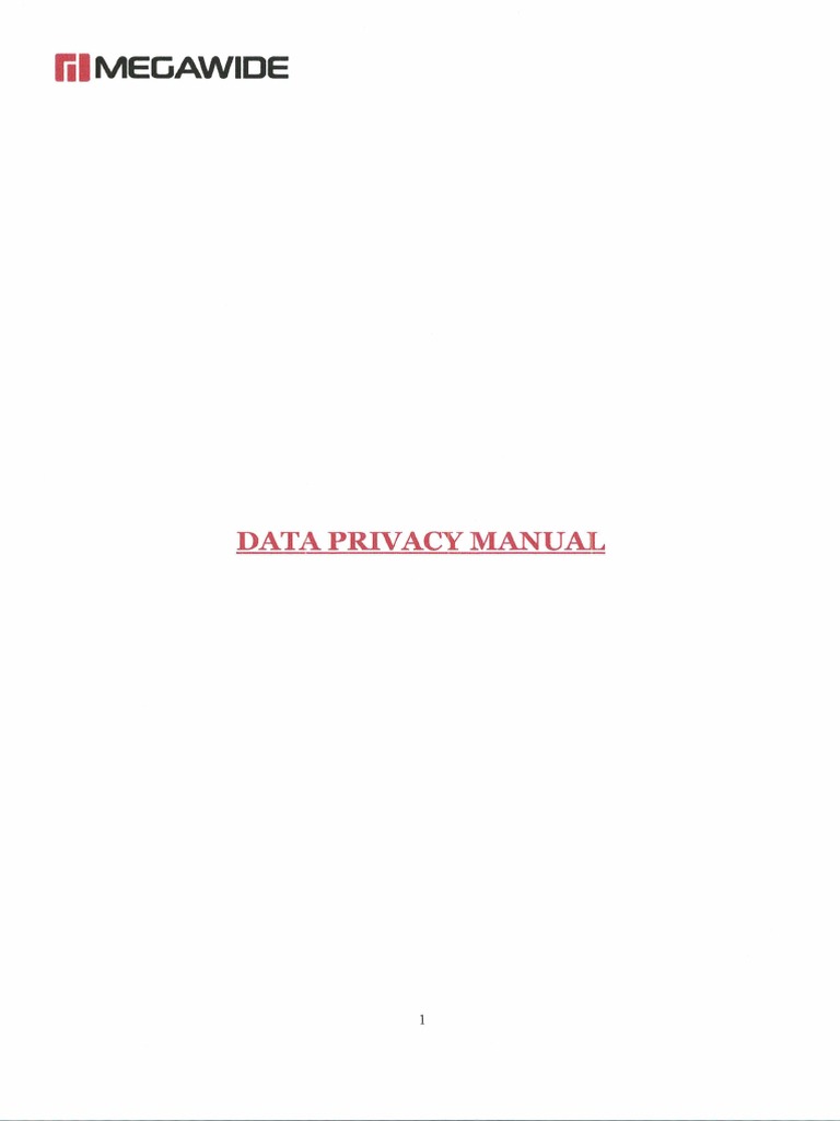 The Data Privacy Manual | PDF