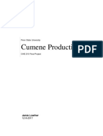 Cumene Production | PDF | Chemical Reactor | Distillation