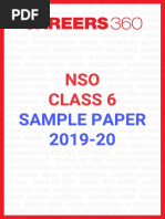 NSO Class 6 Sample Paper 2024-25 - 1738992535298 | PDF
