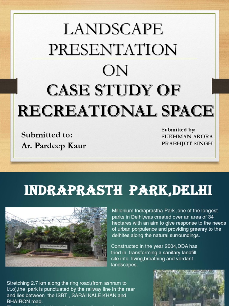 Case Study Landscape | PDF | Gardens | Parks