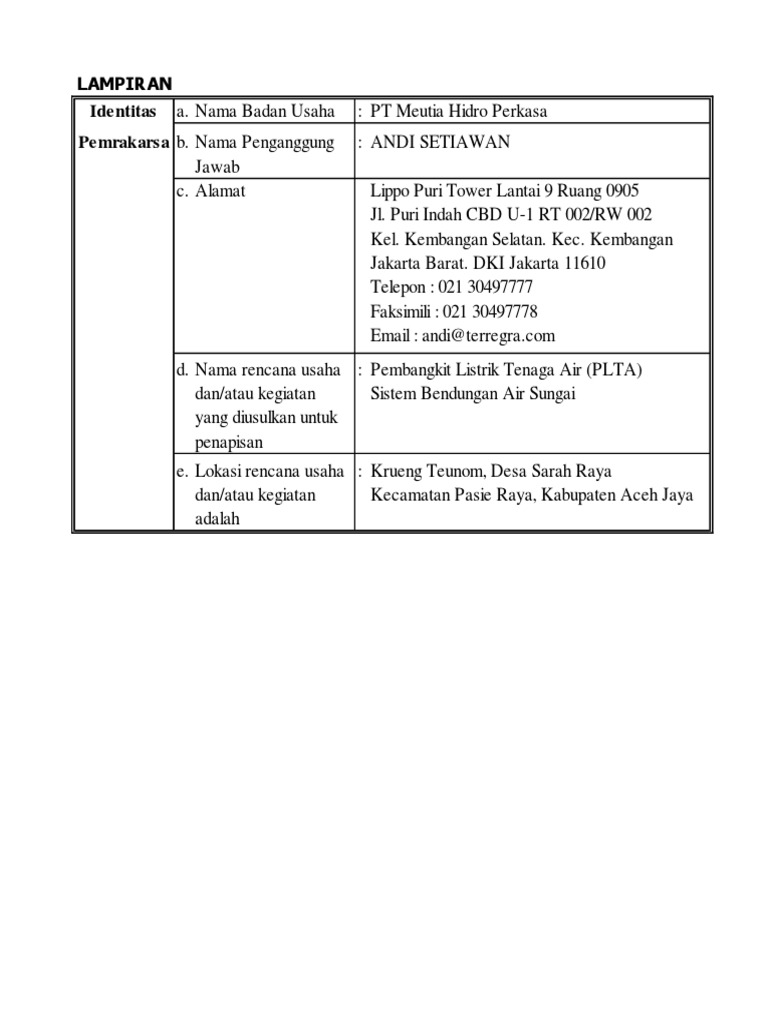 Dok Lamp Penapisan AMDAL | PDF