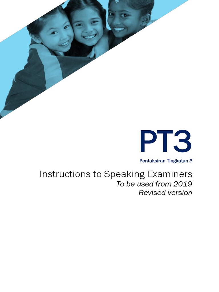 Instructions To Speaking Examiners - Revised Version | PDF | Question ...