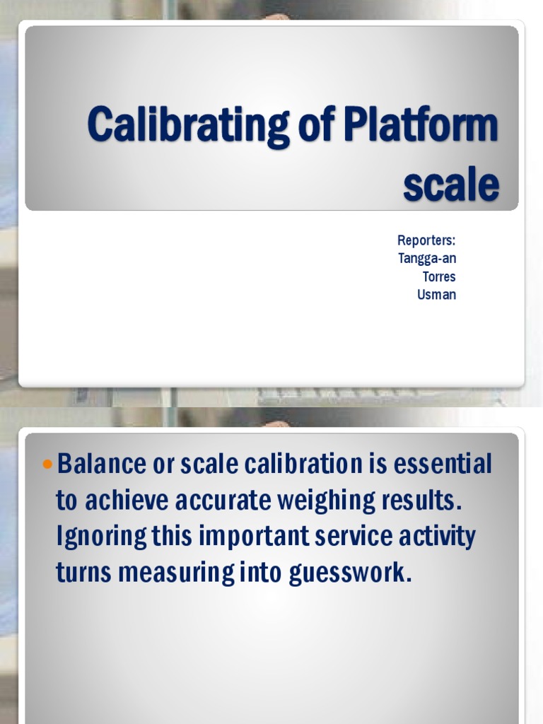 Calibrating of Platform Scale (ME LAB 1) | PDF