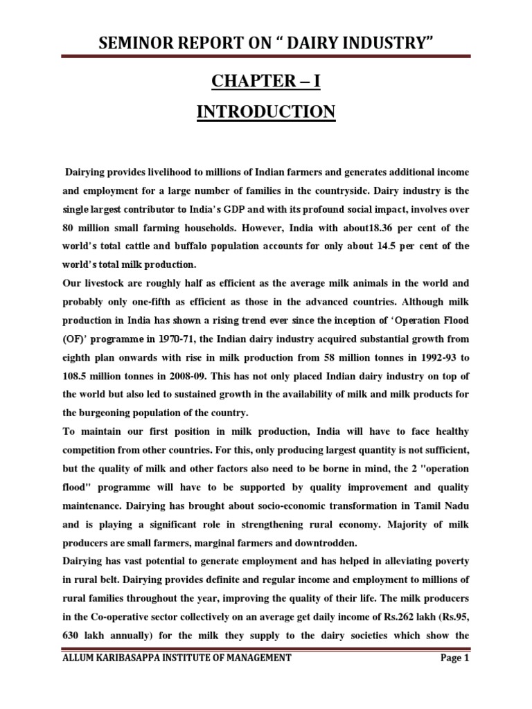 Dairy Industry | PDF | Dairy | Milk