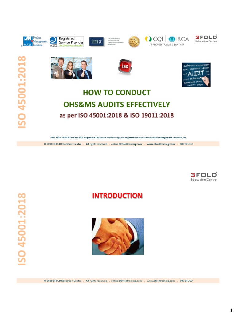 How To Conduct OHSMS Audit LA v1.4 | PDF | Risk Management | Evidence ...