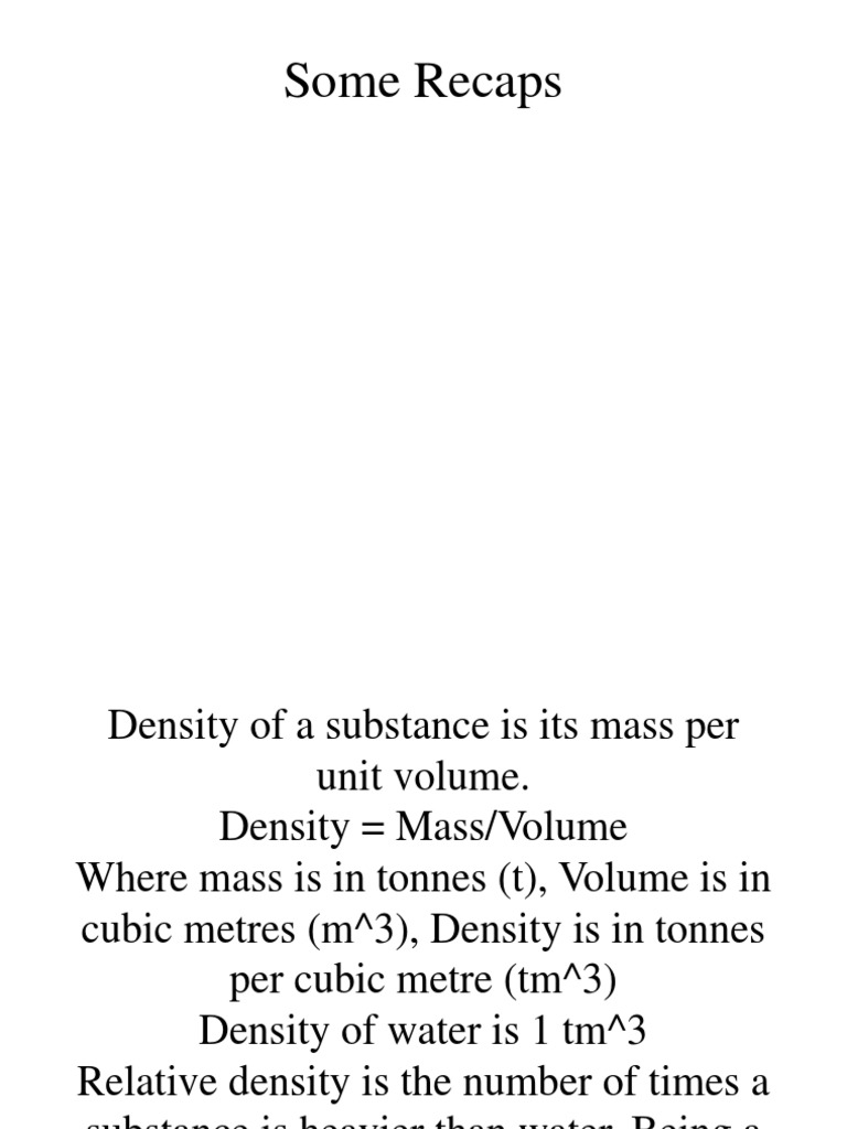 Flotation | PDF | Buoyancy | Density