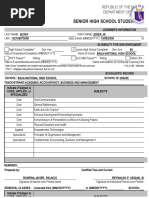 School Form 10 SF10-SHS Senior High School Student Permanent Record ...
