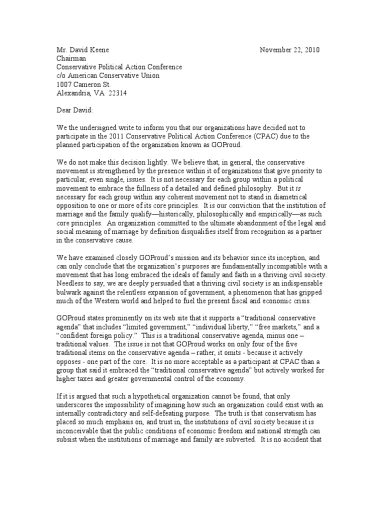 CPAC Coalition Letter v1 | PDF