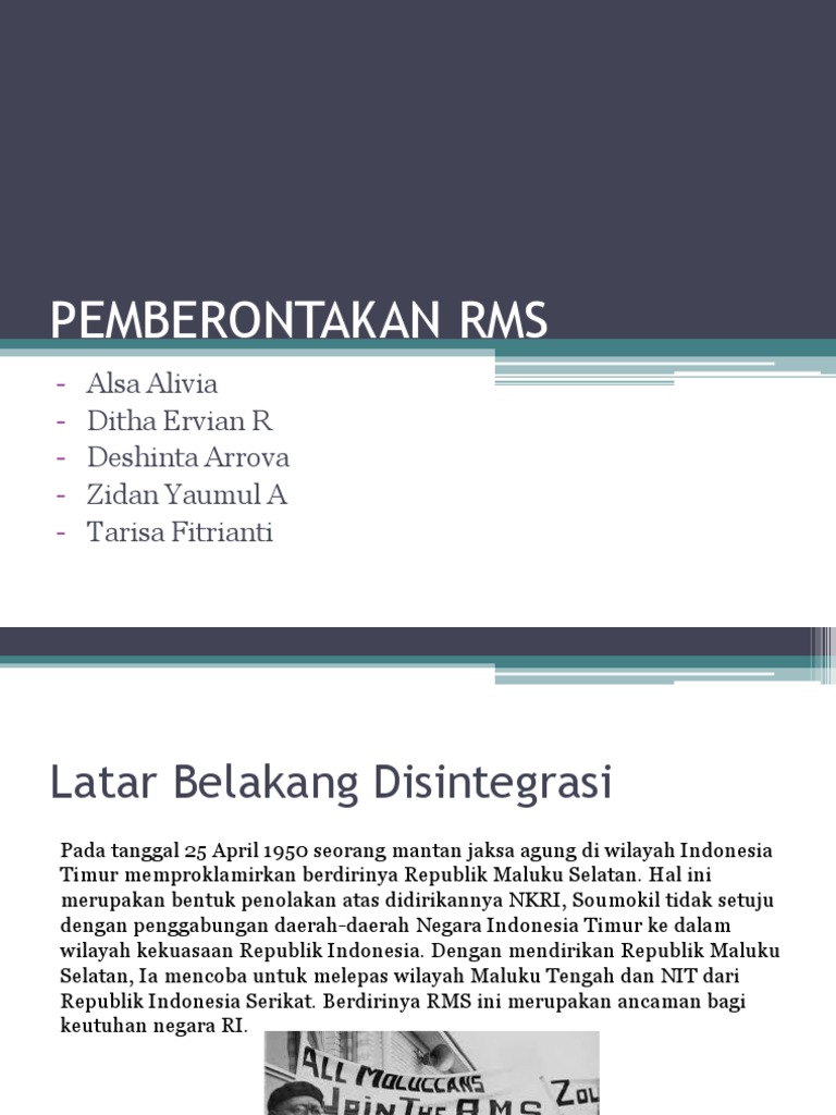 Pemberontakan RMS | PDF