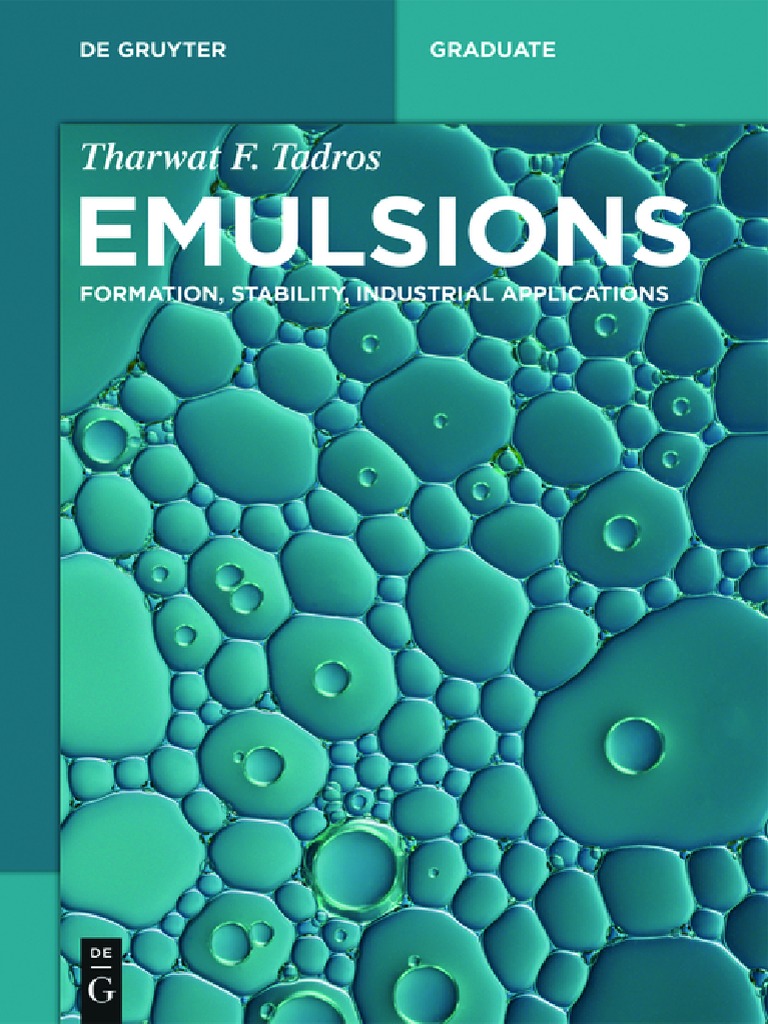 Emulsions - Formation, Stability, Industrial Applications PDF | PDF ...