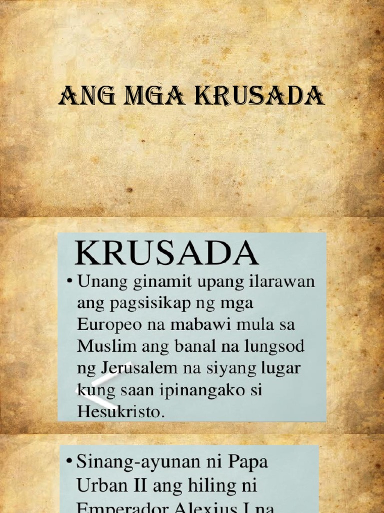 Ang Mga Krusada | PDF
