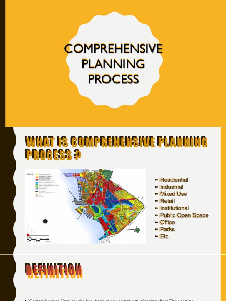 Comprehensive Planning Process | PDF | Planning | Economies