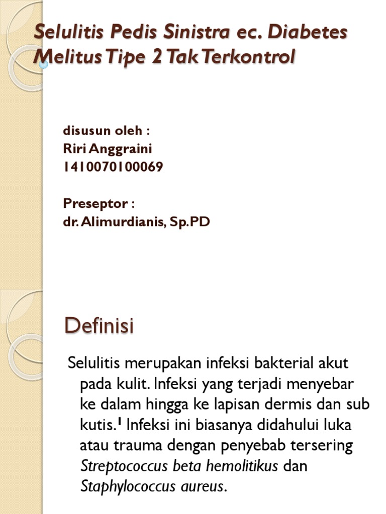 Case Selulitis | PDF