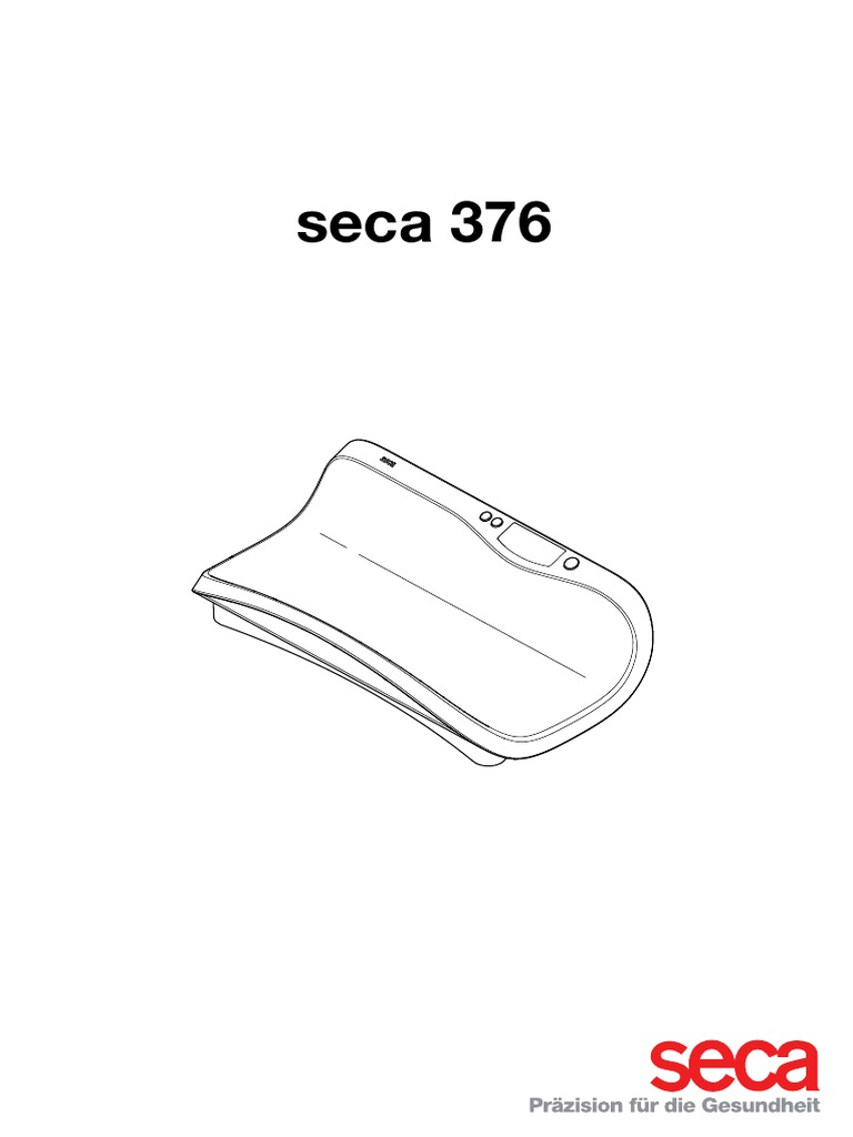 Seca 376 Baby Scale User Manual | PDF | Weight | Electrical Connector
