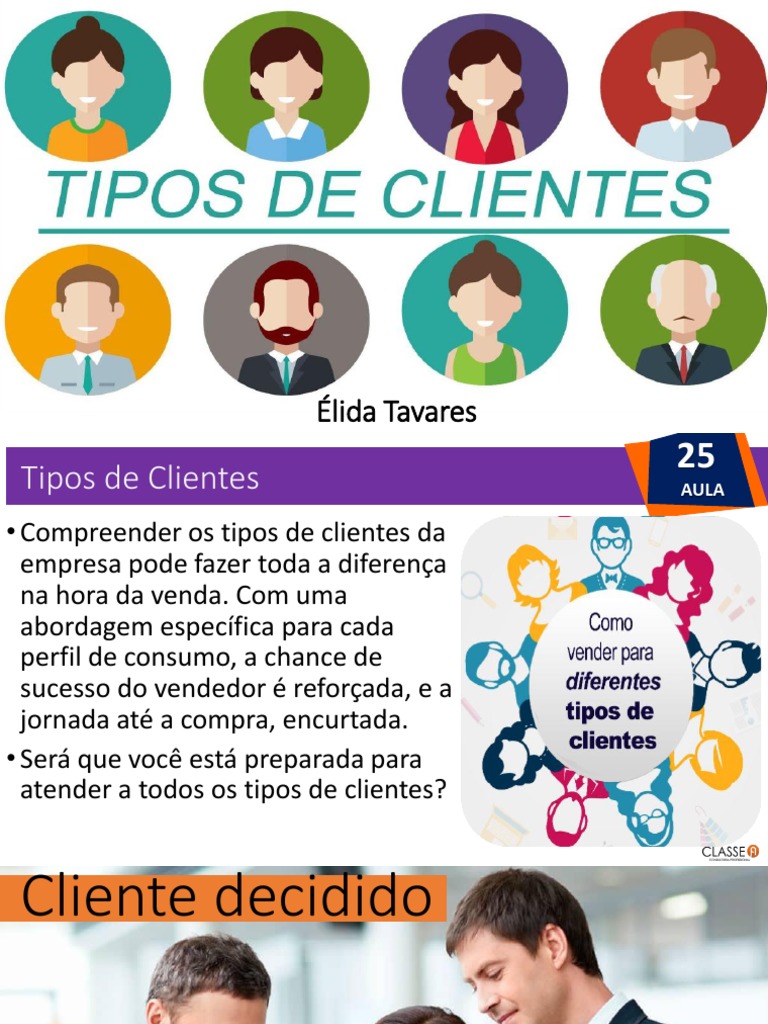 Aula 25 Tipos de Clientes | PDF